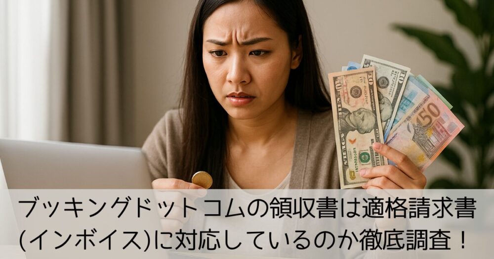 ブッキングドットコムの領収書は適格請求書(インボイス)に対応しているのか徹底調査！｜るぴなす速報